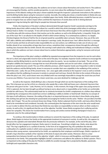 AQA An Inspector Calls Model Essay | Teaching Resources AQA An Inspector Calls Model Essay | Teaching Resources