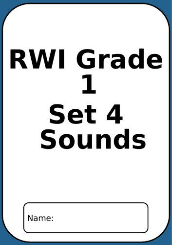 Read Write Inc Set 4 (Additional Sounds) Workbook | Teaching Resources