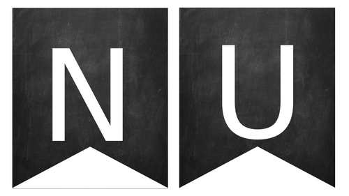 Editable Chalkboard Bunting - Lit & Num | Teaching Resources