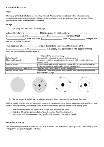 Aqa Gcse Chemistry Atomic Structure And The Periodic Table Revision