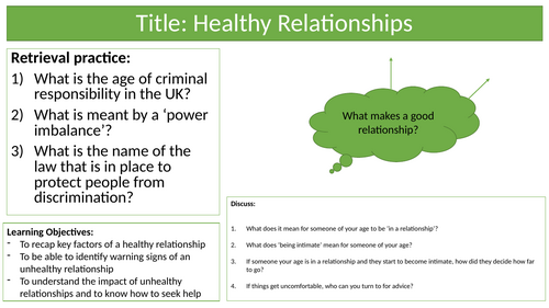Relationships KS4_7 Lessons PSHE | Teaching Resources