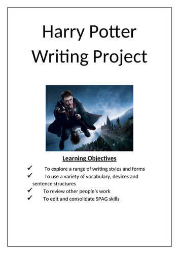 Harry Potter Writing Project | Teaching Resources