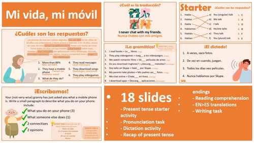 Viva 2, Module 2.1 - Mi vida, mi móvil | Teaching Resources
