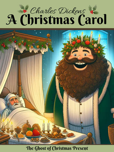 A Christmas Carol Ghost of Christmas Present by Charles Dickens 18X24 ...