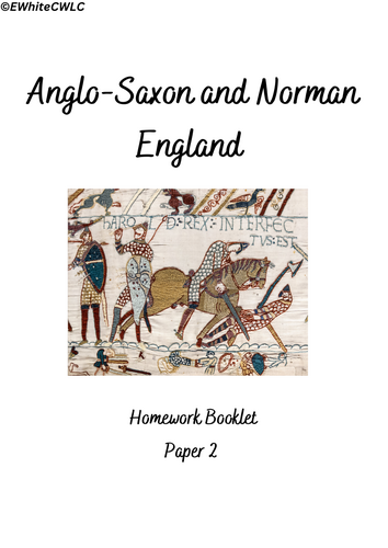 Anglo-Saxon and Norman England Booklet | Teaching Resources