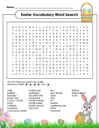 Easter Vocabulary Word Search | Teaching Resources