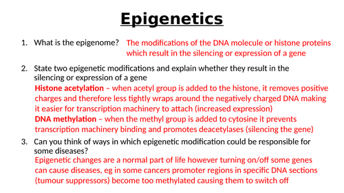 A-Level AQA Biology - Gene Expression and Cancer | Teaching Resources