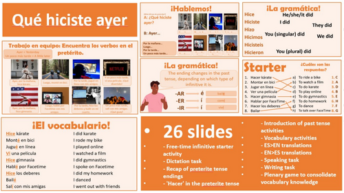 Viva 2, Module 2.4 - Qué hiciste ayer | Teaching Resources
