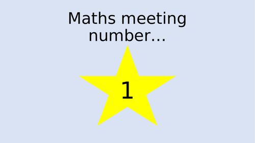 Reception Maths meeting | Teaching Resources