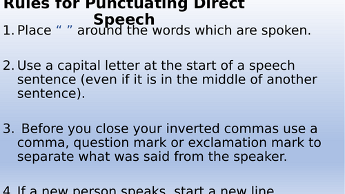 Teaching powerpoint and activity on using inverted commas | Teaching ...