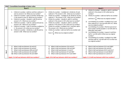 Differentiated "I'm thinking of a number" and "What is halfway betwee ...