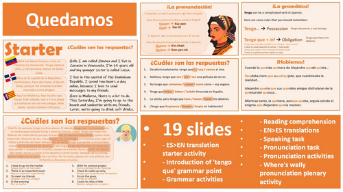 2026 Spanish AQA GCSE Module 1.3 - Quedamos | Teaching Resources