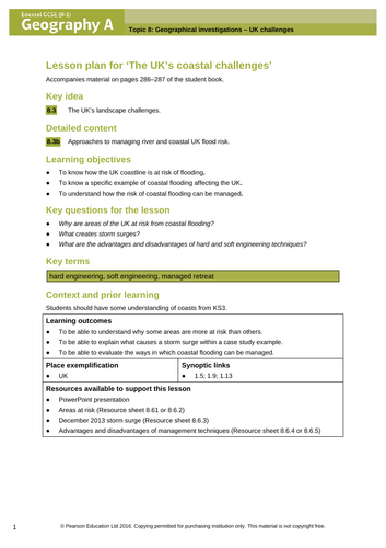 Lesson 10: Managing Coastal Erosion | Teaching Resources