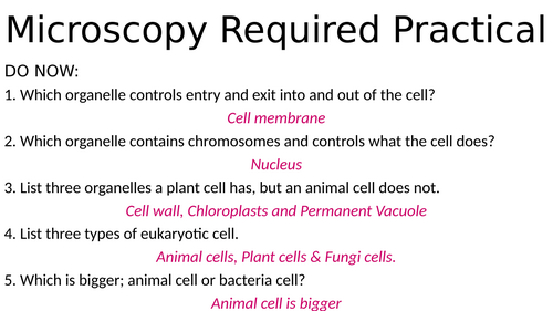 AQA Biology Paper 1 All Required Practical Lessons | Teaching Resources AQA Biology Paper 1 All Required Practical Lessons | Teaching Resources
