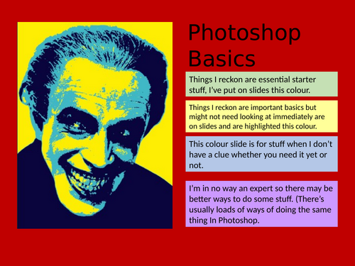 Photoshop Basics | Teaching Resources Photoshop Basics | Teaching Resources
