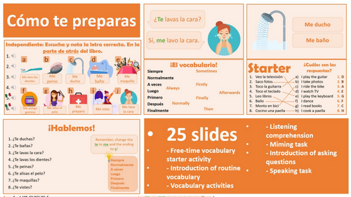 Viva 2, Module 4.3 - Cómo te preparas | Teaching Resources