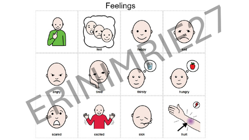Emotions/feelings communication board/aid | Teaching Resources