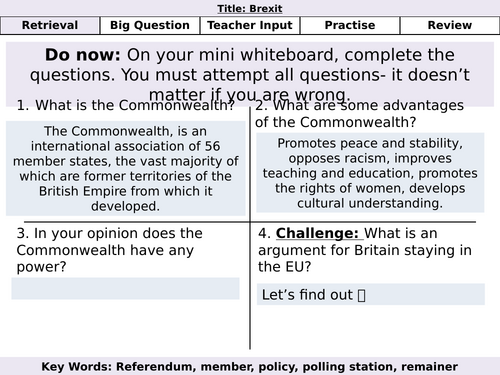 14.15 Brexit | Teaching Resources
