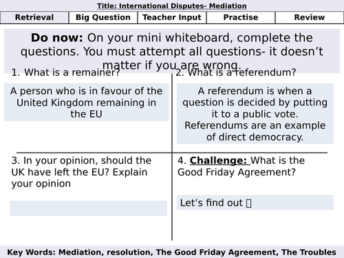 16. International Disputes- Mediation | Teaching Resources