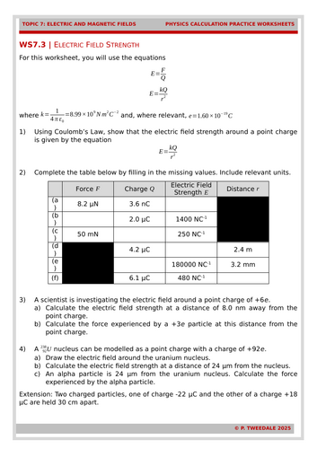 E. Fields: Electric Field Strength around Point Charges | Teaching ...