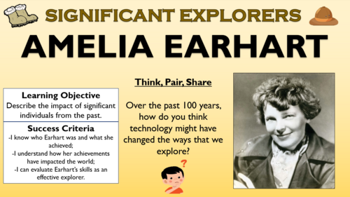 Significant Explorers - Amelia Earhart Lesson! | Teaching Resources
