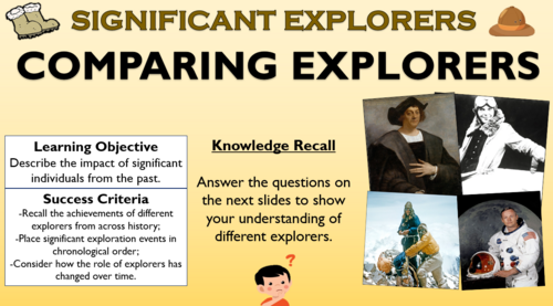 Significant Explorers - Comparing Explorers Lesson! | Teaching Resources