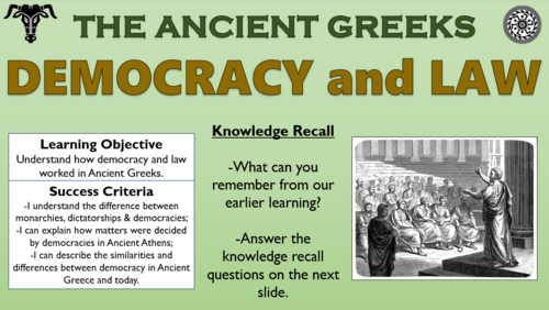 Ancient Greeks - Democracy and Law - Lesson! | Teaching Resources