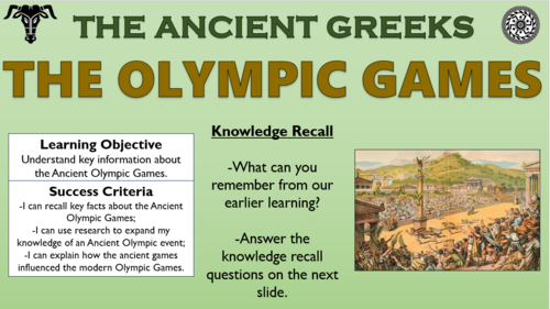 Ancient Greeks - The Olympic Games - Lesson! | Teaching Resources