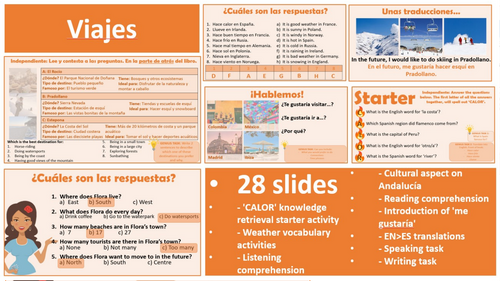 2026 Spanish AQA GCSE Module 2.1 - En ruta | Teaching Resources