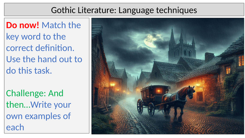 Gothic Language Techniques | Teaching Resources