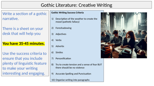Gothic Writing | Teaching Resources