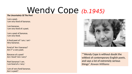Wendy Cope - On Waterloo Bridge | Teaching Resources