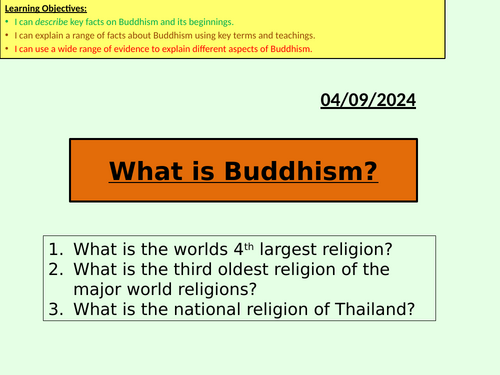 What is Buddhism? | Teaching Resources