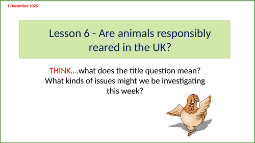 Geography of Food: Are Animals Responsibly Reared in the UK? | Teaching ...
