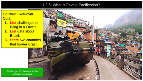 Favela Pacification Slum | Teaching Resources