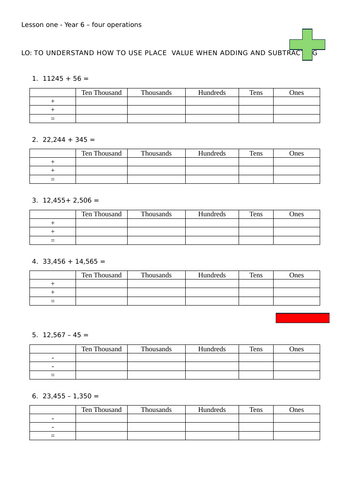 Year 6 - Number and Place Value - lesson 1 | Teaching Resources