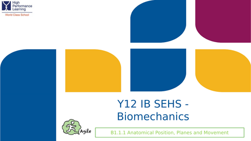 IB Sport Exercise and Health Science Lesson B.1.1.1 | Teaching Resources