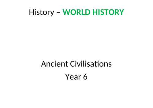 History Year 6 Units of Work - editable | Teaching Resources