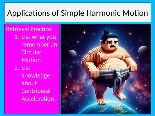Applications of Simple Harmonic Motion Physics CIE | Teaching Resources