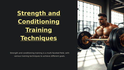 NCFE Level 2 - Strength & Conditioning | Teaching Resources