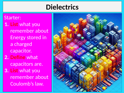 Dielectrics Physics CIE | Teaching Resources