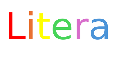Rainbow Display Lettering | Teaching Resources
