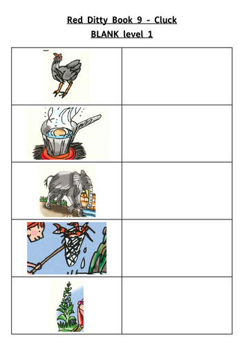 RWI Red Ditty Book 9 - Cluck resources | Teaching Resources