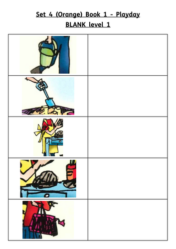 RWI Set 4 (Orange) Book 1 - Playday resources | Teaching Resources