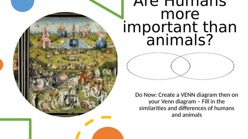 Are humans more important than animals? | Teaching Resources Are humans more important than animals? | Teaching Resources