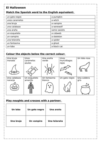 KS3 Spanish Halloween | Teaching Resources