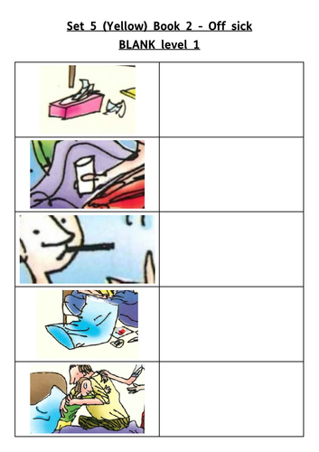 RWI Set 5 (Yellow) Book 02 - Off sick resources | Teaching Resources