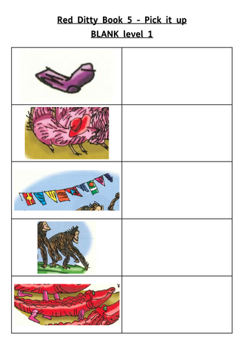 RWI Red Ditty Book 5 - Pick it up resources | Teaching Resources