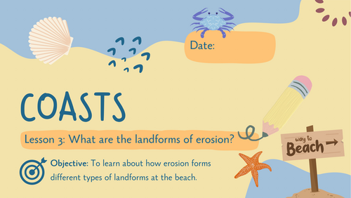 COASTS (L3) - What are the landforms of erosion? | Teaching Resources