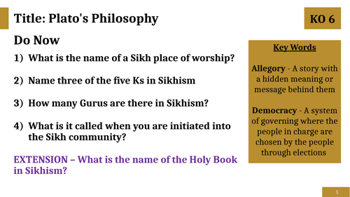 Plato's Philosophy | Teaching Resources